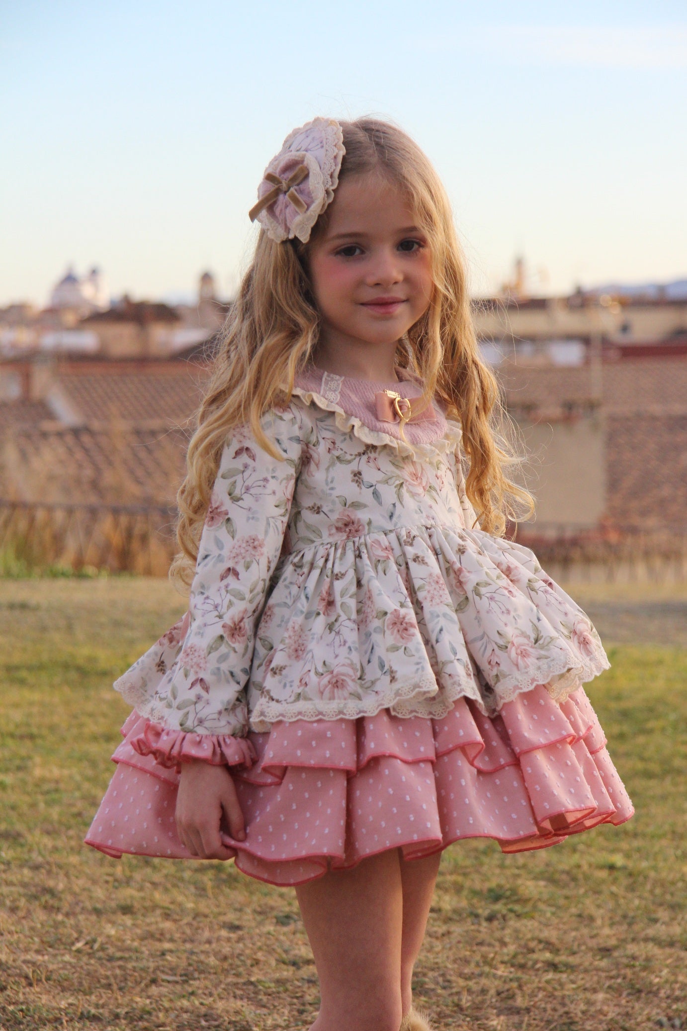Floral Cascade Ruffle Dress – MINI ME AND MAMA